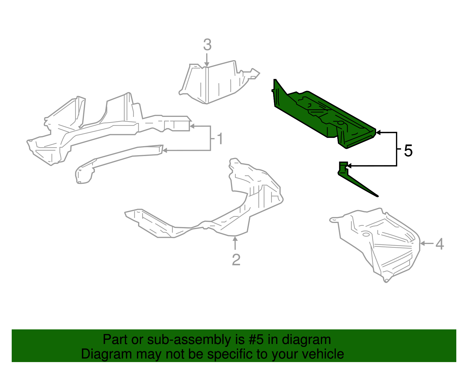 Genuine Toyota Under Cover part# 66259-47010 for 2016-2022 Toyota ...