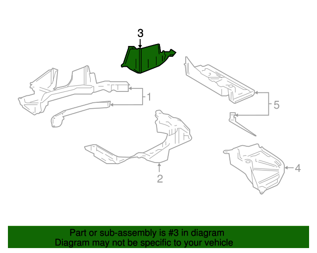 2016-2022 Toyota Under Cover 58398-47050 | Toyota Parts Center