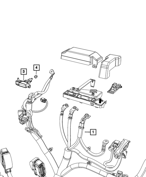 Battery, Battery Tray and Cables for 2020 Ram 3500 | Mopar eStore