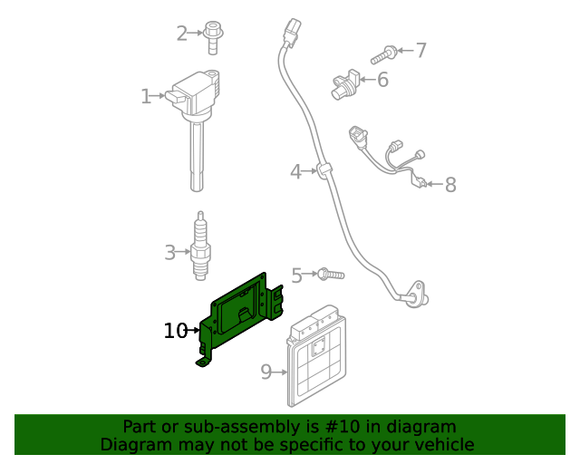 39150-2SMN5 - Engine Control Module Bracket 2021-2022 Kia Sorento | Kia ...