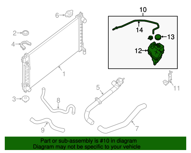 21710-3TA1A - Reservoir Assembly 2013-2018 Nissan | Nissan Parts ...