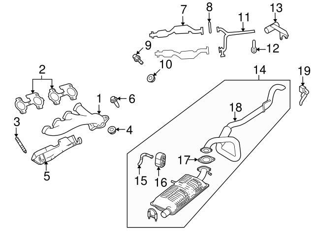2001-2024 Ford Truck Cab Back Panel Rivet W705443-S900 | OEM Parts Online