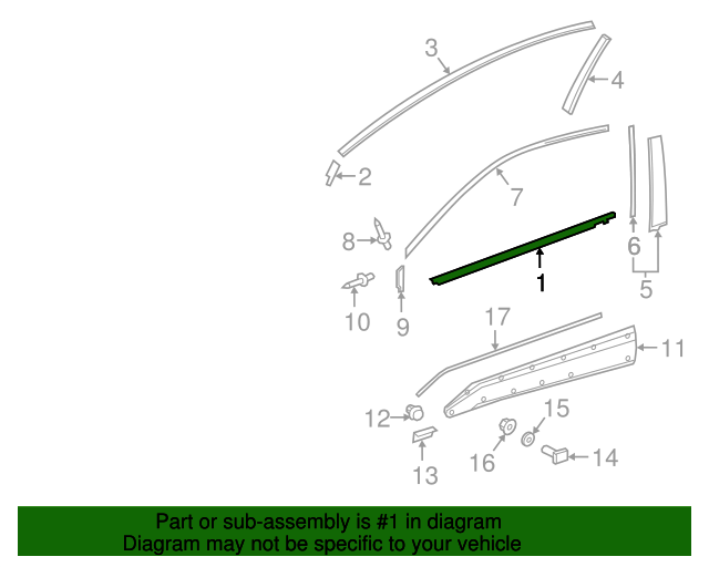 75710-F4010 - Belt Molding - 2018-2022 Toyota C-HR | Lithia Toyota Parts