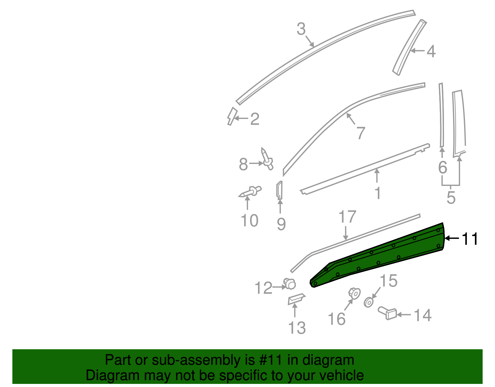 Genuine Toyota Lower Molding part# 75731-F4010 for 2018-2022 Toyota C ...