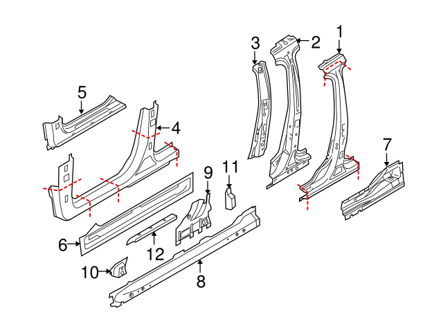 2010-2017 Volvo XC60 Rocker Panel 31416148 | TascaParts.com
