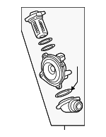 2017-2019 GM Engine Coolant Thermostat with Seal 55490715 GM ...