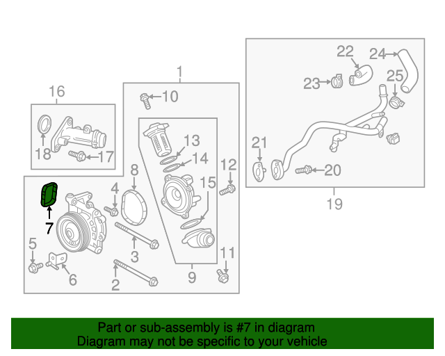 Water Pump Assembly Gasket - GM (55574004) | GMPartsDirect.com