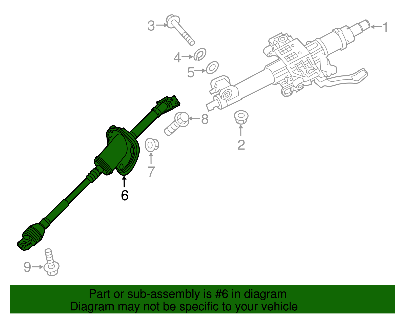 56400-B1000 - High-Quality Steering Shaft for 2015-2019 Hyundai ...
