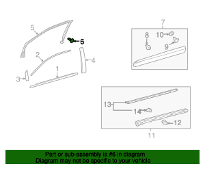2004-2015 Lexus Lower Quarter Trim Plug 90467-A0001-B0 | LexusOfKendall