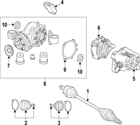 Axle Shafts & Joints for 2015 Cadillac SRX | GM Parts Store