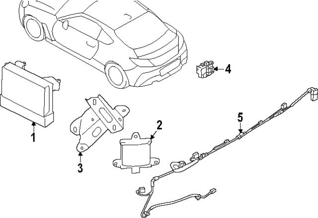 2022-2023 Subaru BRZ Blind Spot Radar 87611CC001 | Subaru Parts Guys