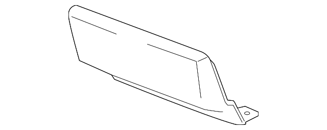 Genuine OEM Primed Rear Bumper Fascia Trailer Hitch Access Hole Cover ...