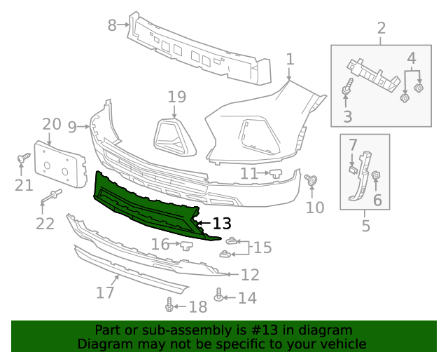 2019-2024 Chevrolet Blazer Satin Steel Front Bumper Cover Skid Plate ...