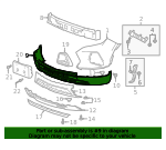 2019-2022 Chevrolet Blazer Black Front Lower Bumper Cover 42496875 GM ...