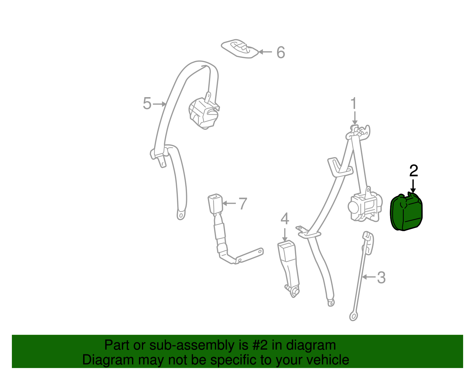 2010-2015 Lexus Retractor Cover 73431-0E020 | Discount Parts Monster