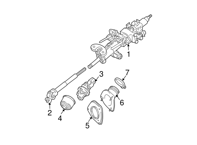 2004-2009 Lexus Intermediate Shaft 45202-0E010 | OEM Parts Online