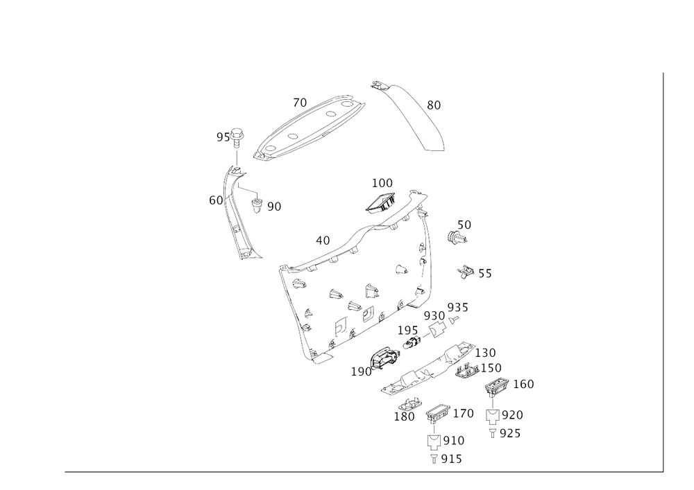 2003-2011 Mercedes-Benz | Handle | 164-740-08-93 | MB Dealer Parts