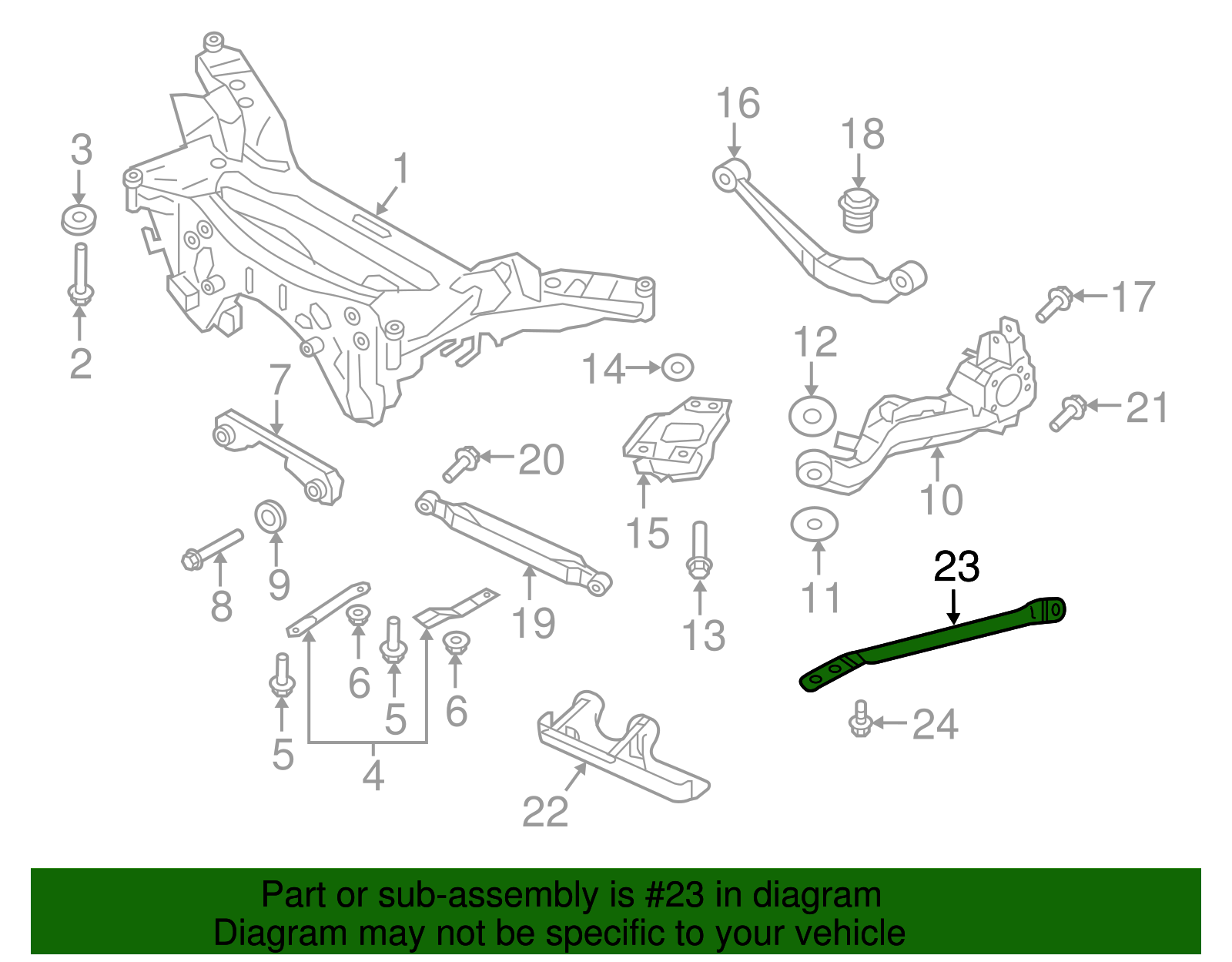 55495-JD00A - Cross Bar - 2008-2023 Nissan | Nissan OEM Parts Direct