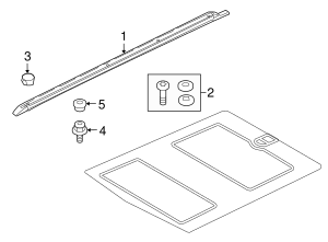 Genuine OEM Rail Mount Kit Part# VUB502870 Fits 2005-2016 Land Rover ...