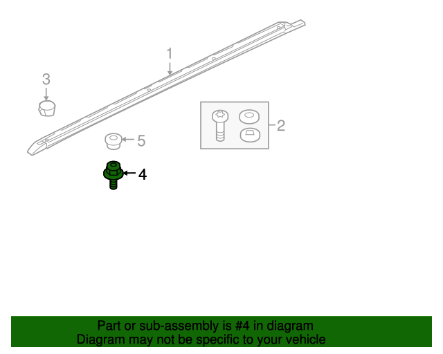Genuine OEM Rail Stud Part# AYR500061 Fits 2005-2016 Land Rover: Up To ...
