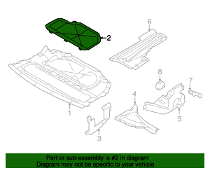 51718163833 - 1995-2001 BMW Splash Shield (51-71-8-163-833) | BMW of ...