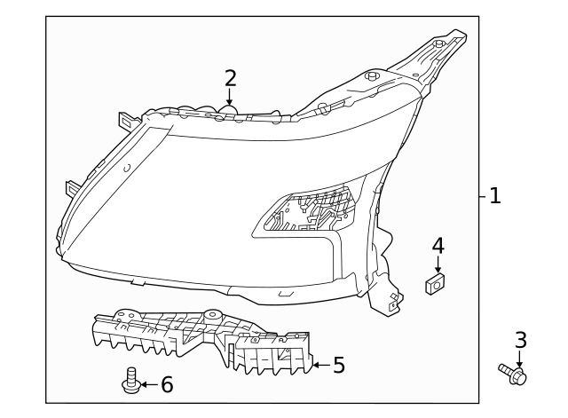 2021-2024 Nissan Armada Headlight Assembly 26010-6JL1C | OEM Parts Online