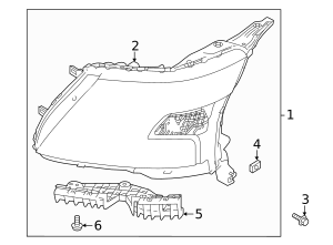 2021-2024 Nissan Armada Headlamp Assembly 26010-6JL1C | TascaParts.com