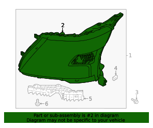 2021-2024 Nissan Armada Headlight Assembly 26010-6JL1C | OEM Parts Online