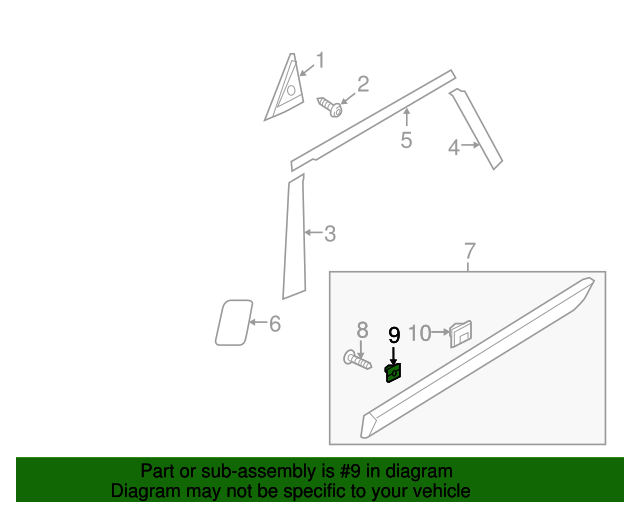 87378-3R000 - Lower Molding Clip 2017-2022 Kia | Kia.Parts Store