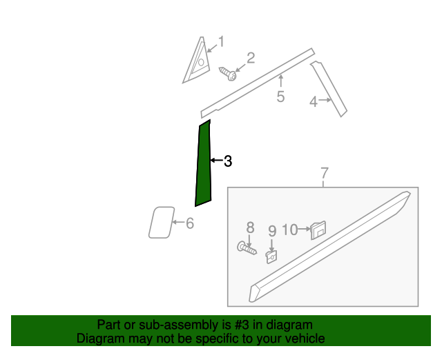 2017-2021 Kia Black Out Tape 86381-G5000 | QuirkParts