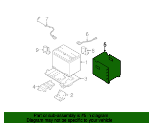 2005-2009 Hyundai Tucson Battery Cover 37112-2E100 | AutoNationParts.com