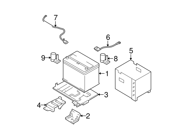 2005-2009 Hyundai Tucson Positive Cable 91850-2E010 | OEM Parts Online