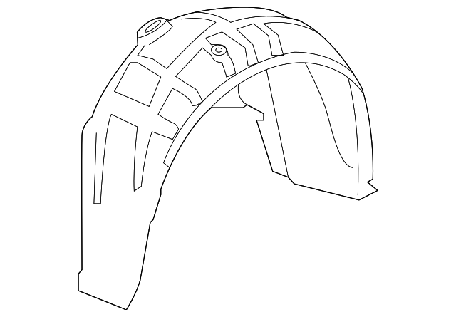 2014-2016 Cadillac CTS Passenger Side Rear Wheelhouse Liner with Nuts ...