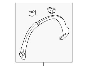 74450-T0A-A01 - Wheel Opening Molding 2012-2016 Honda CR-V | Honda ...