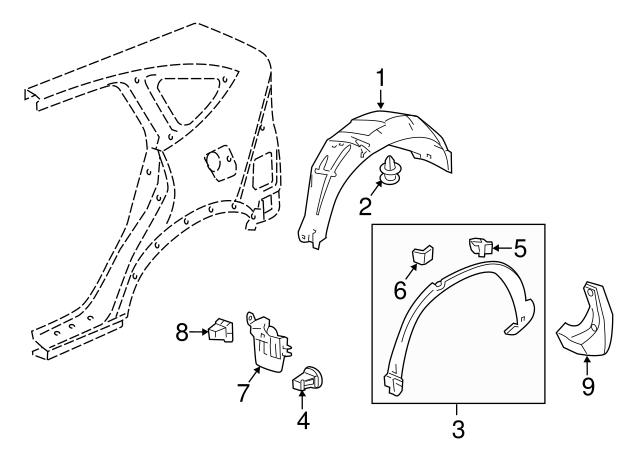 91513-T0A-A01 - Clip Arch Protector - 2012-2020 Honda | Honda Car Parts Direct