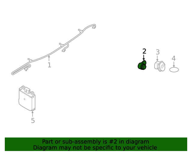 2019-2023 Nissan Sensor 28438-7FL0B | Nissan Parts Plus