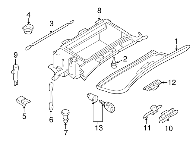 1999-2006 BMW Glove Box 51-16-8-196-111 | AutoNationParts.com