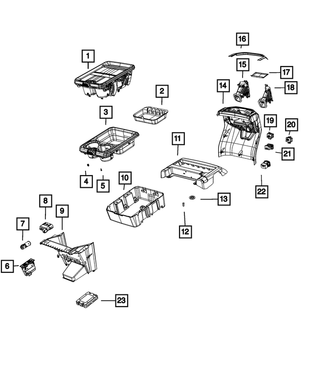 2019-2024 Ram Media Port Bezel 68493637AA | Mopar eStore