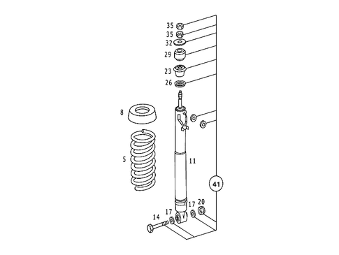 Rear Springs and Suspension Used with Self-Levelling Device for 1992 ...