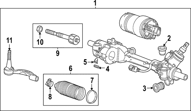 2023-2024 GM Rack And Pinion Assembly 87820242 GM | GMPartsDirect.com