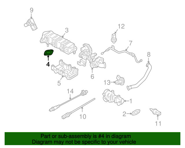 2007-2012 Mopar Egr Valve Gasket 68027035AB | TascaParts.com