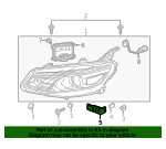 2016-2024 Chevrolet Malibu Driver Side Headlamp Bracket 23127424 GM ...