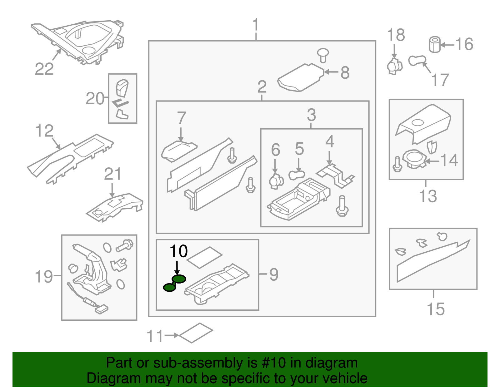 68431-JF00A - Front Cup-Holder Insert 2009-2024 Nissan GT-R | Group 1 ...