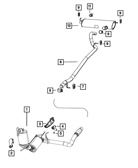 Exhaust System for 2017 Jeep Wrangler | My Mopar Parts
