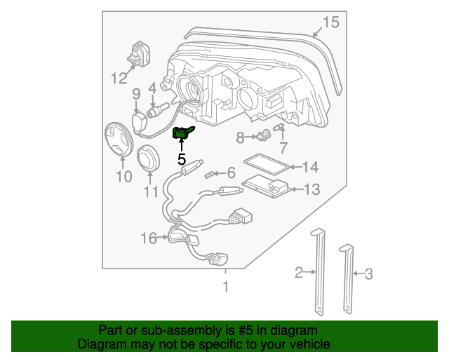 2003-2014 Volvo High Beam Bulb 989834 | TascaParts.com