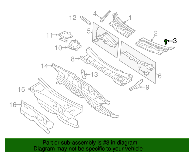 Wheelhouse Liner Rivet - Ford (-W714040-S300)