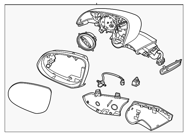 2021-2023 Genesis GV80 Mirror Assembly Outside Rear View Left-hand ...