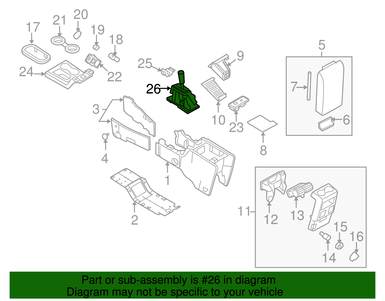 2006-2010 Ford Gear Shift Assembly 7L2Z-7210-DB | Retail Performance ...