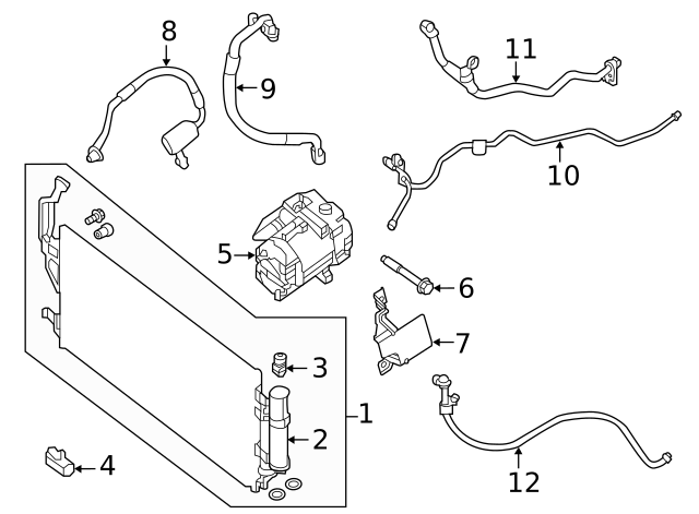 2021-2024 Nissan LEAF Suction Hose 92480-6WK0A | Nissan Parts Plus