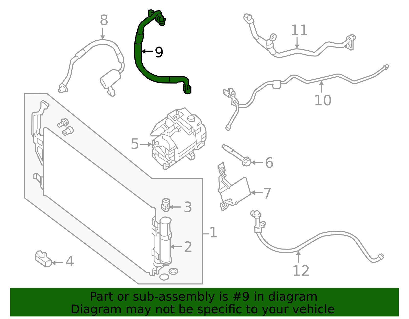 92480-6WK0A - Suction Hose - 2021-2025 Nissan LEAF | Nissan OEM Parts ...
